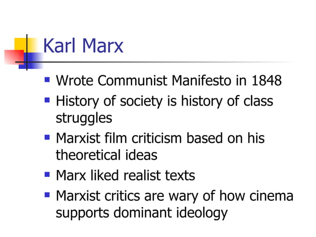 Marxist film theory | PPT