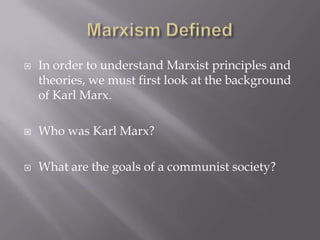 Marxism | PPT