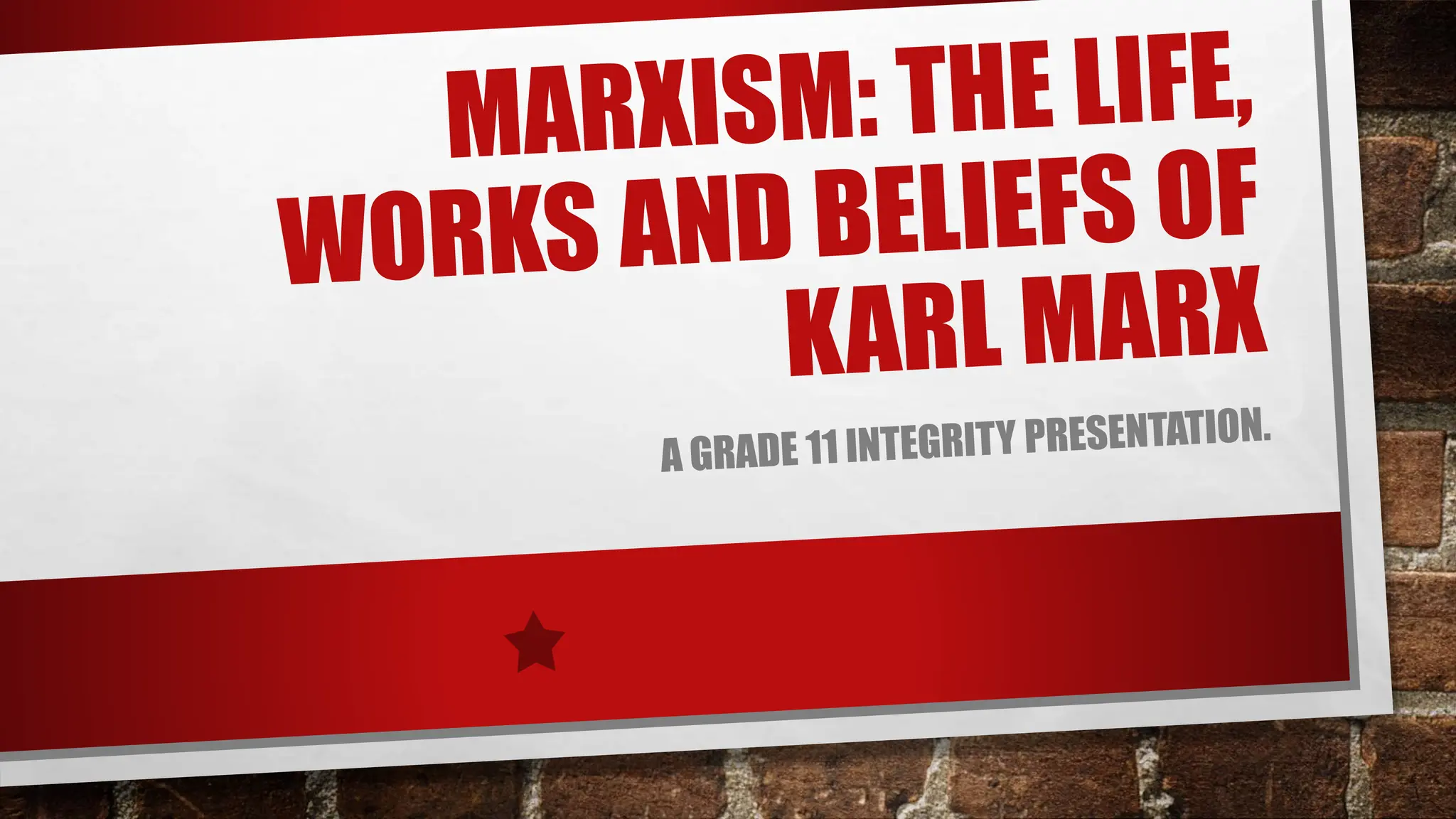 Marxism the life, works and beliefs of Karl marx Grade 11 subject .pptx