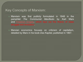Presentation on Marxism School of thought | PPTX