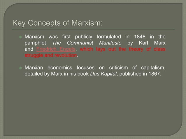 Presentation on Marxism School of thought | PPTX | Economy | Business and Finance