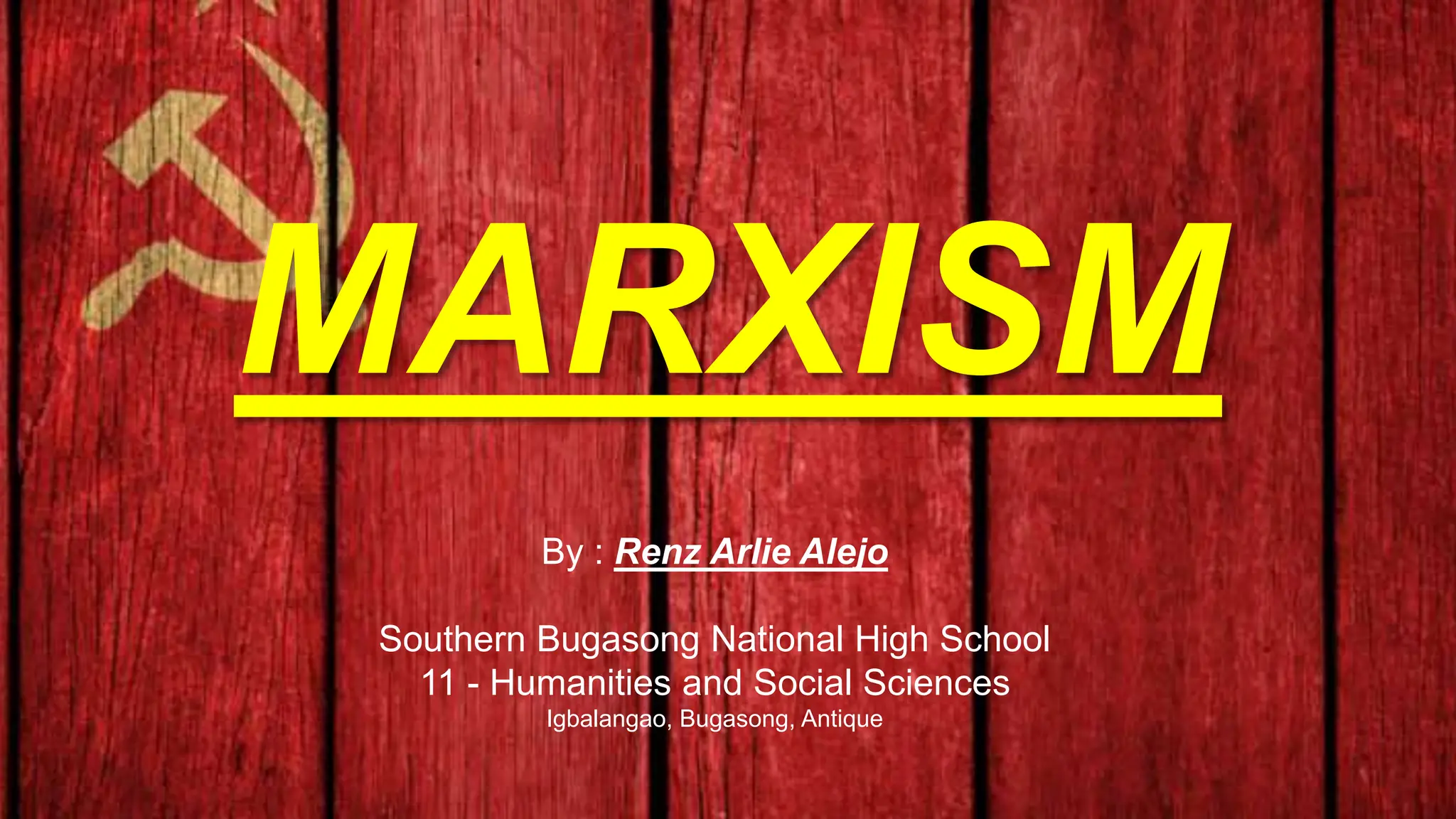 Grade 11 reporting... Marxism, negative and positive effect | PPTX