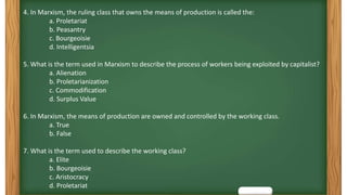 Grade 11 reporting... Marxism, negative and positive effect | PPT