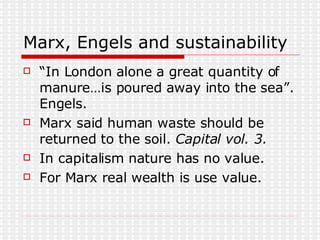 Marxism, Ecology & Climate change | PPT