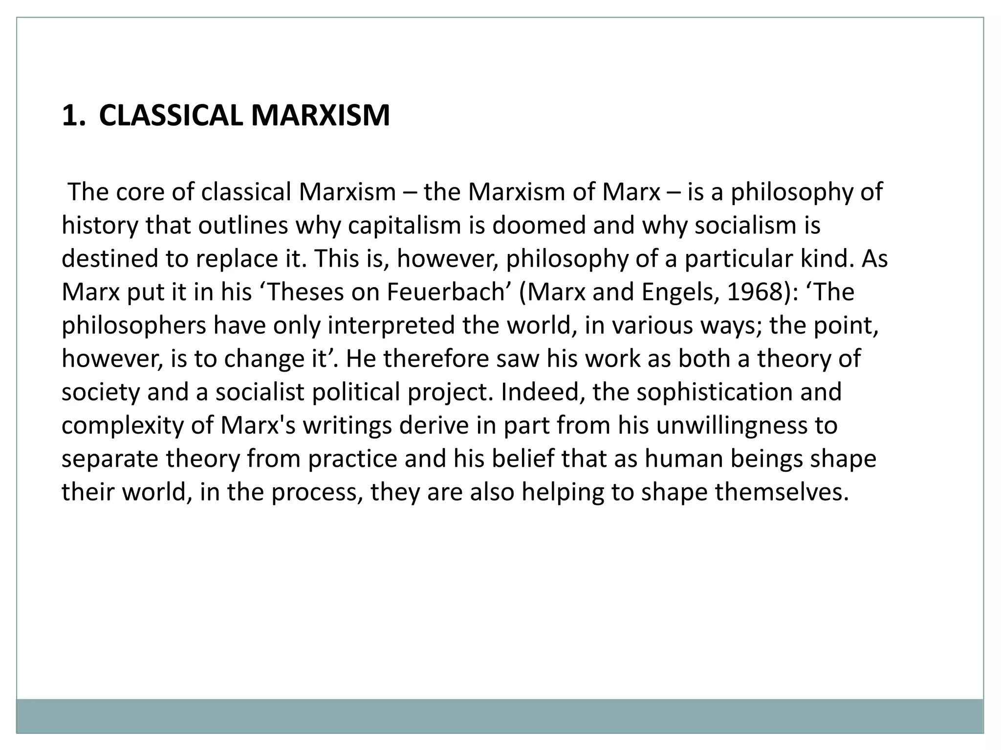 Marxism and its ideology | PPTX