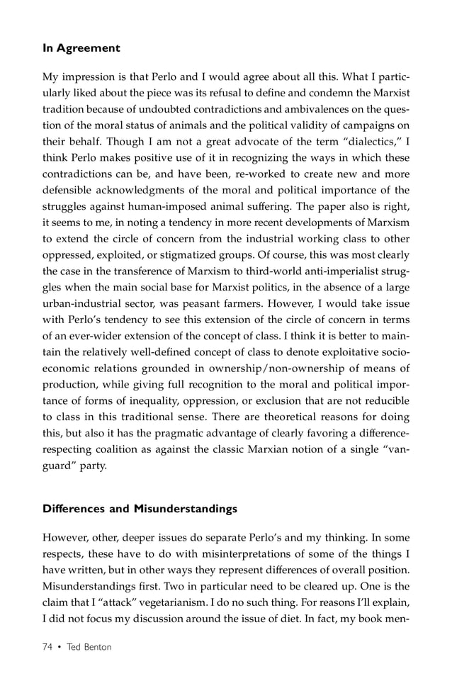Marxism and the moral status of animals ted benton | PDF