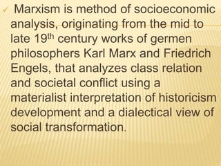 Marxism | PPTX