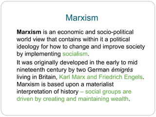 Marxism, Gramsci and Hegemony | PPTX