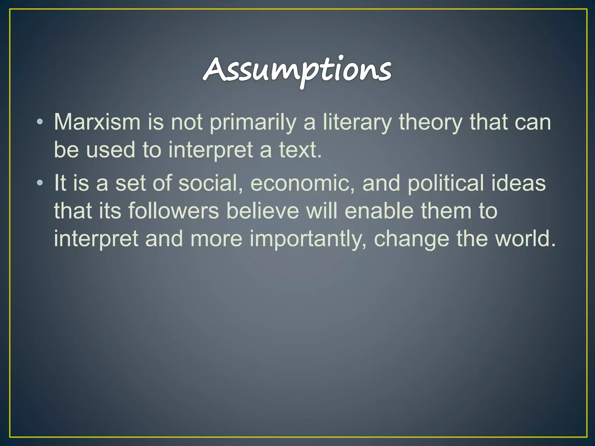 Marxism presentation | PPTX