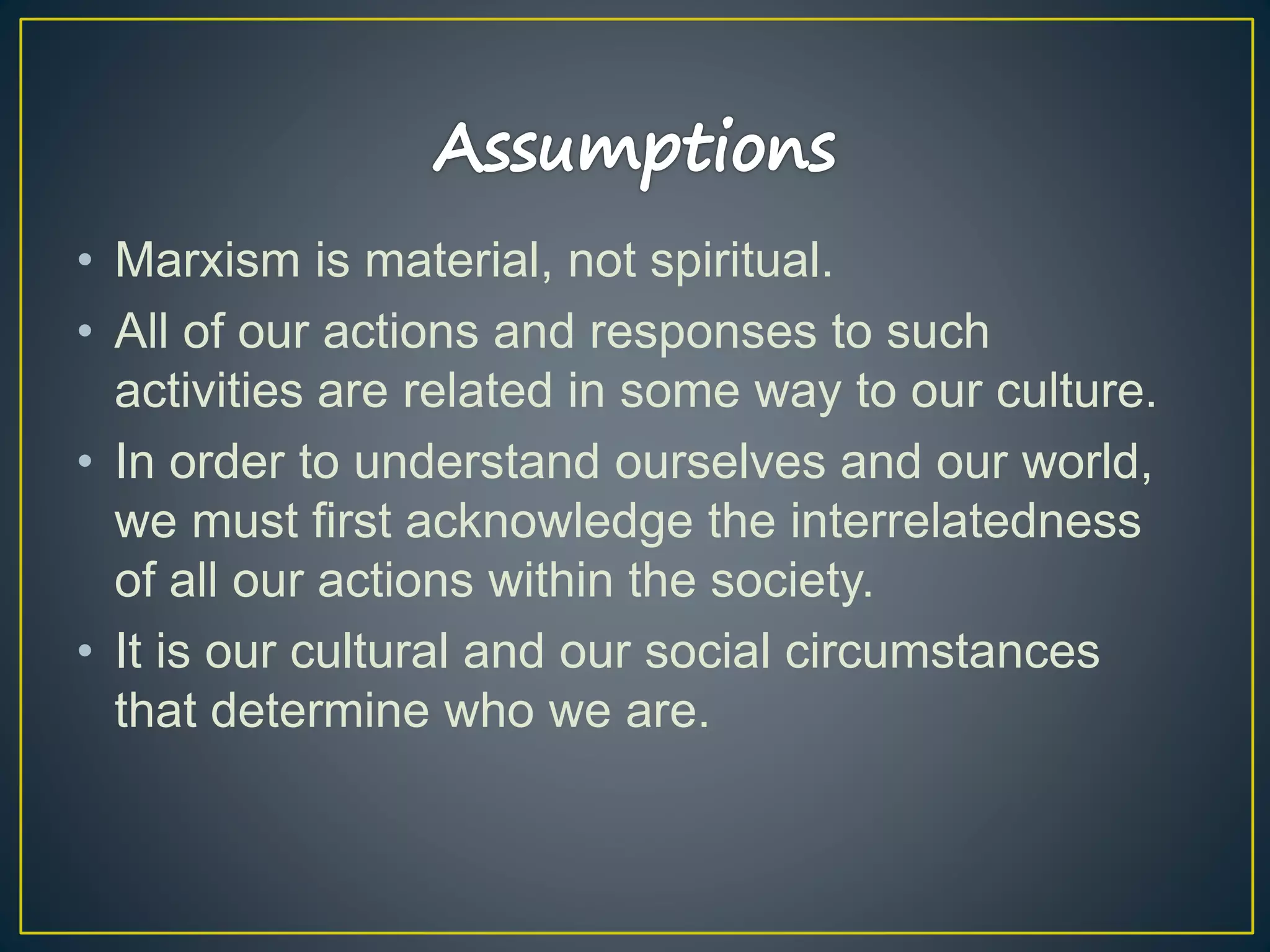 Marxism presentation | PPTX