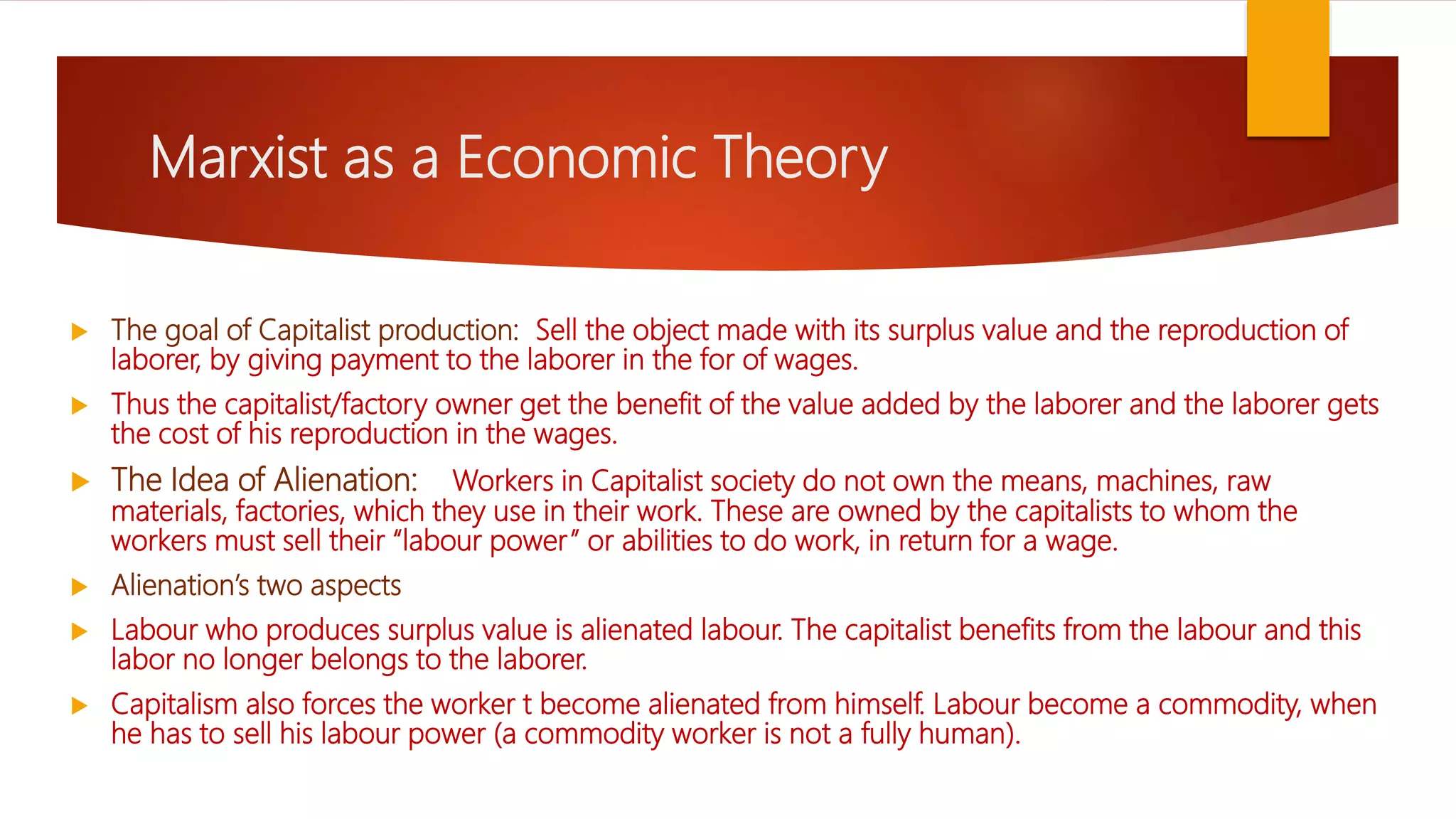 Marxism and its application | PPTX