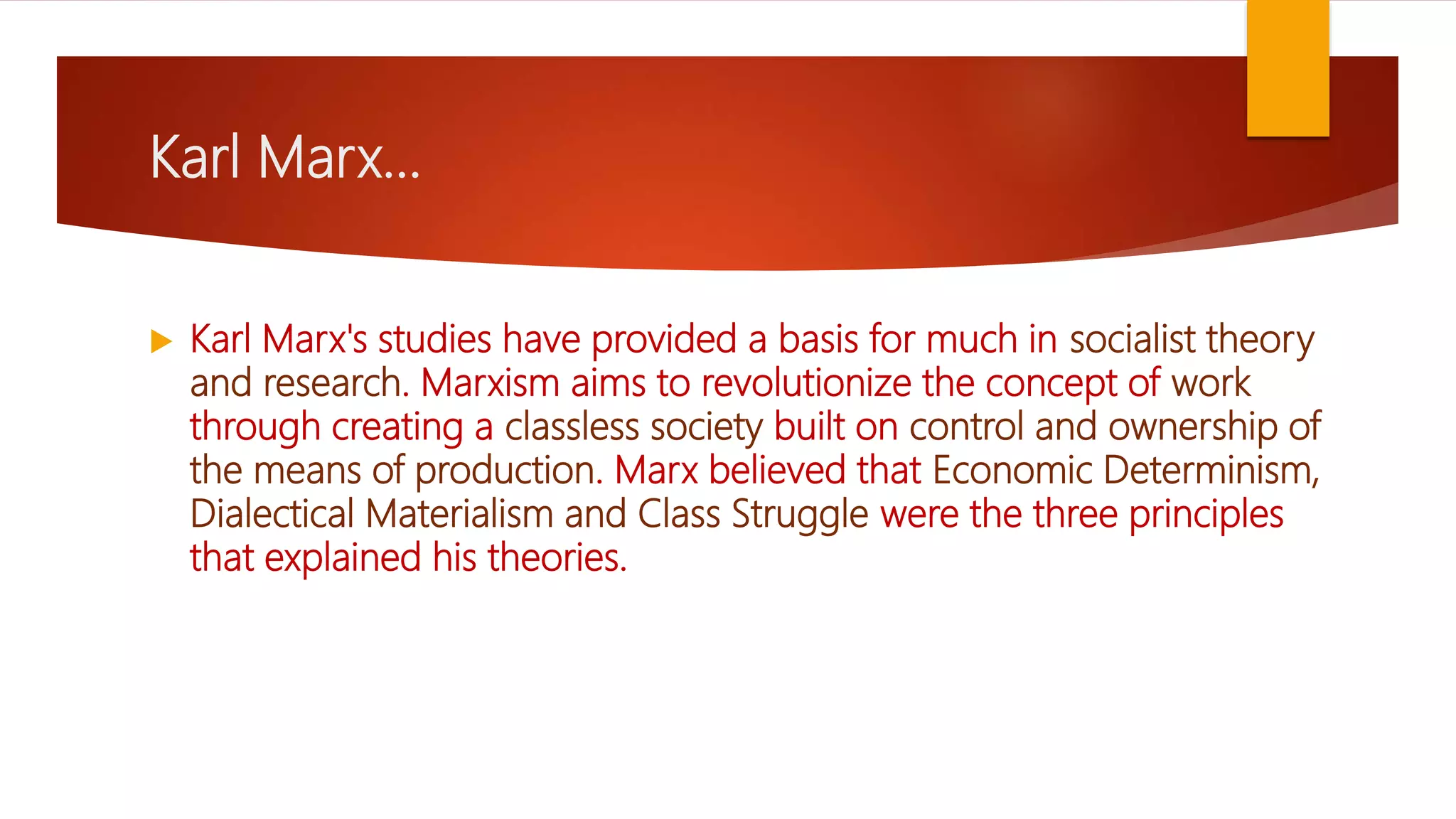 Marxism and its application | PPTX