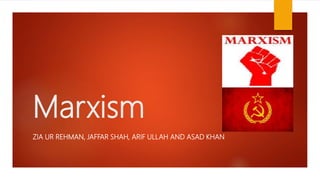 Marxism and its application | PPTX