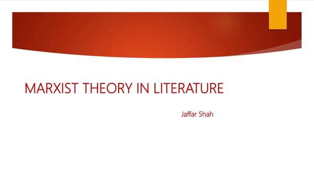 Marxism and its application | PPTX | Science