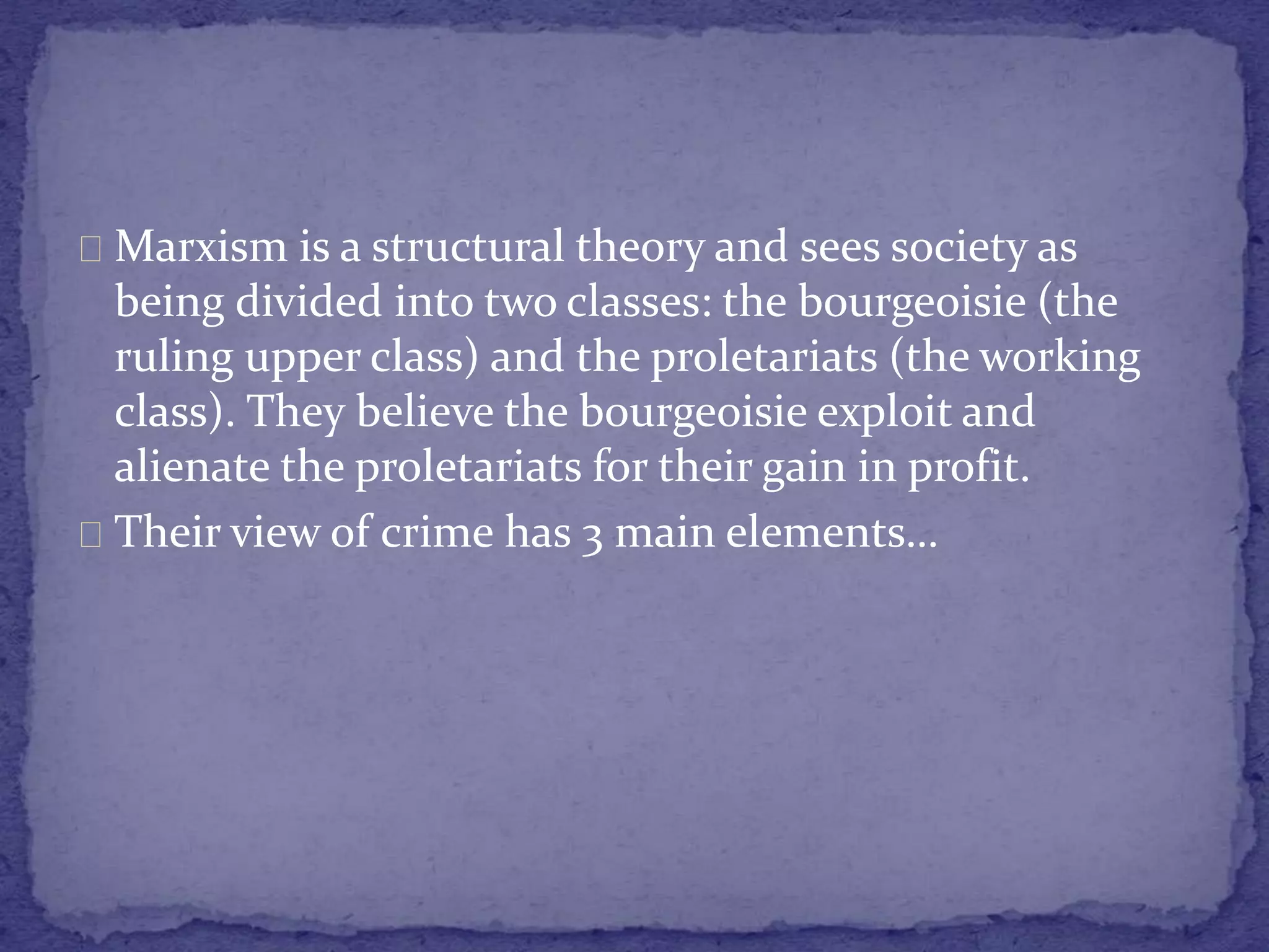 Marxism On Crime and Deviance | PPTX | Crime & Harmful Acts to ...