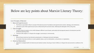 Marxist LIterary Theory and its Implications .pptx