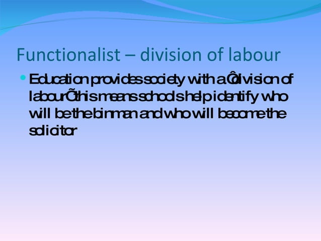 Marxist & Functionalist Differences | PPT