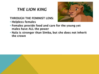 Marxist and feminist lenses 2014 | PPTX