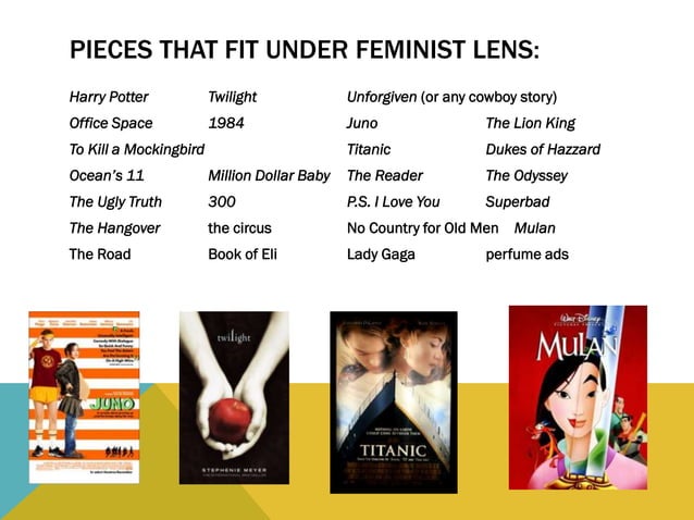 Marxist and feminist lenses 2014 | PPTX