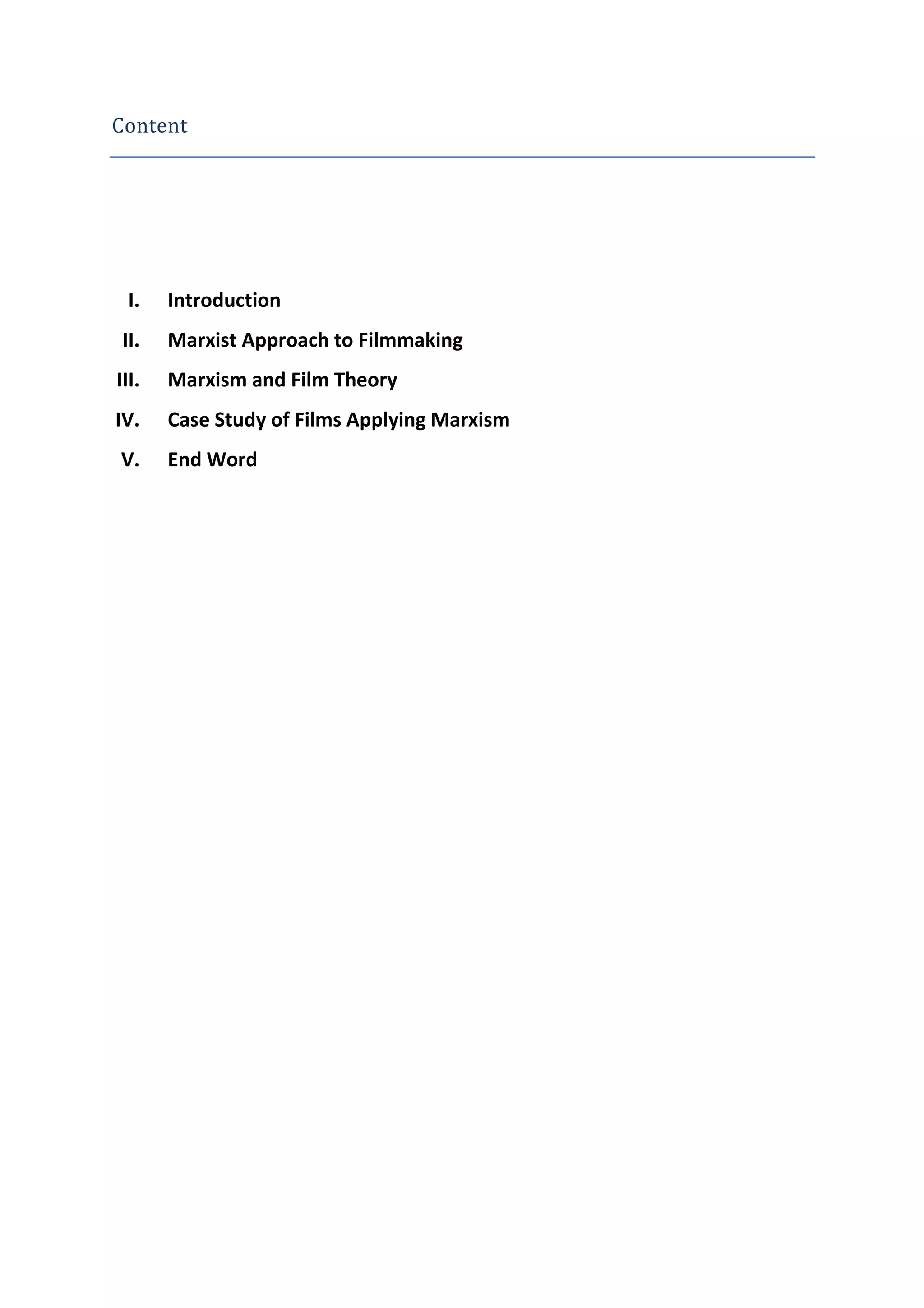 Marxist approach to film | PDF