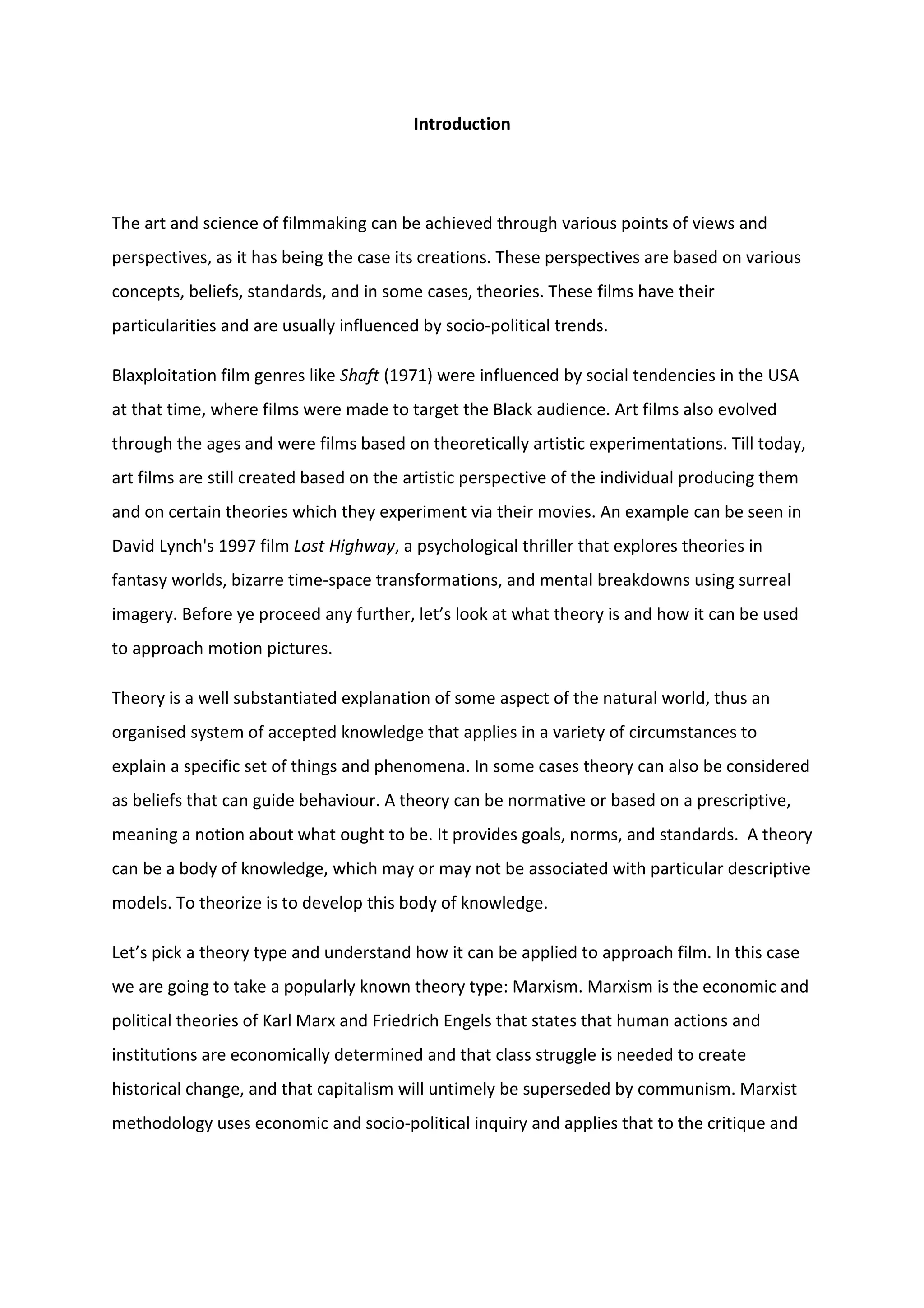 Marxist approach to film | PDF