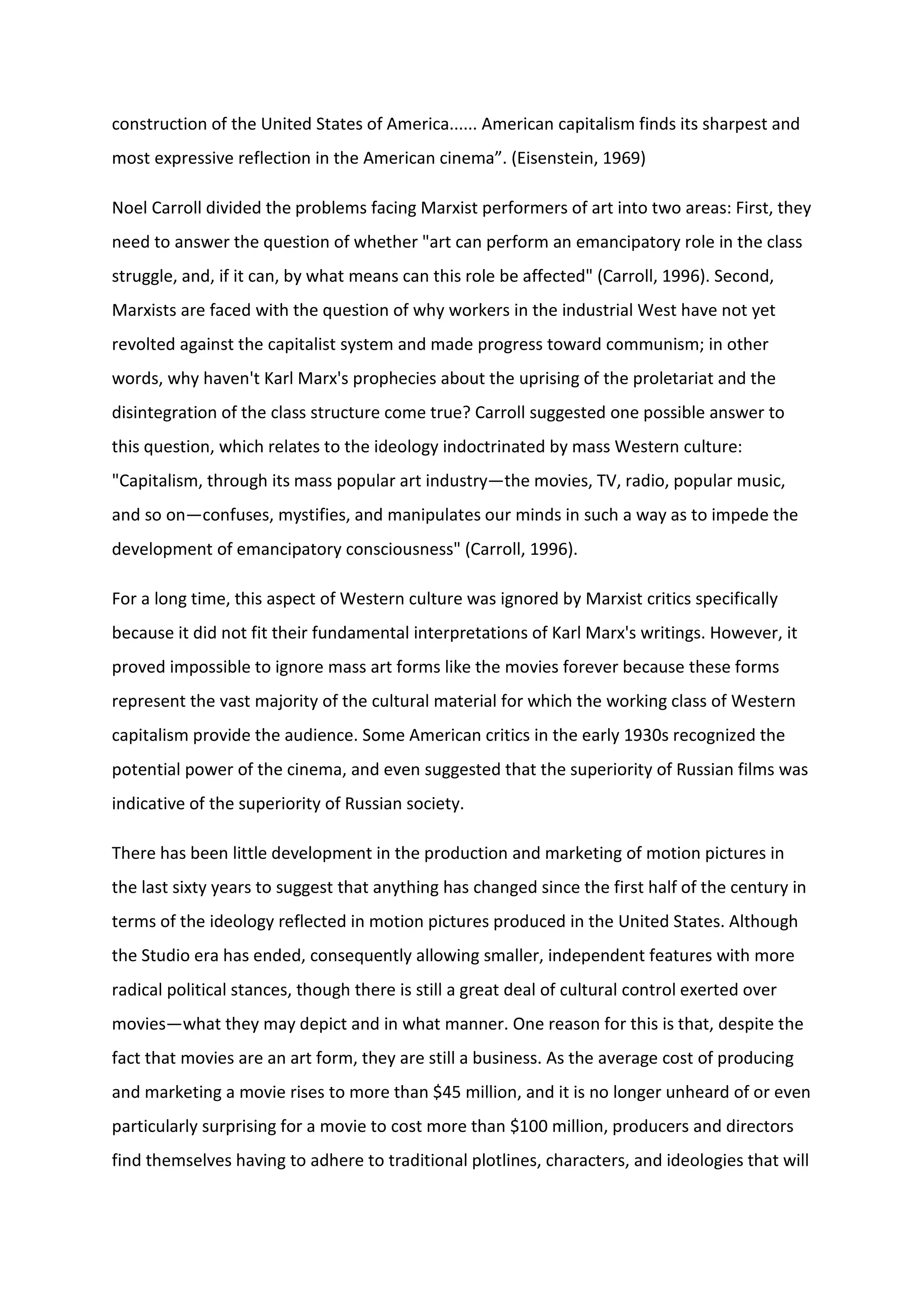 Marxist approach to film | PDF