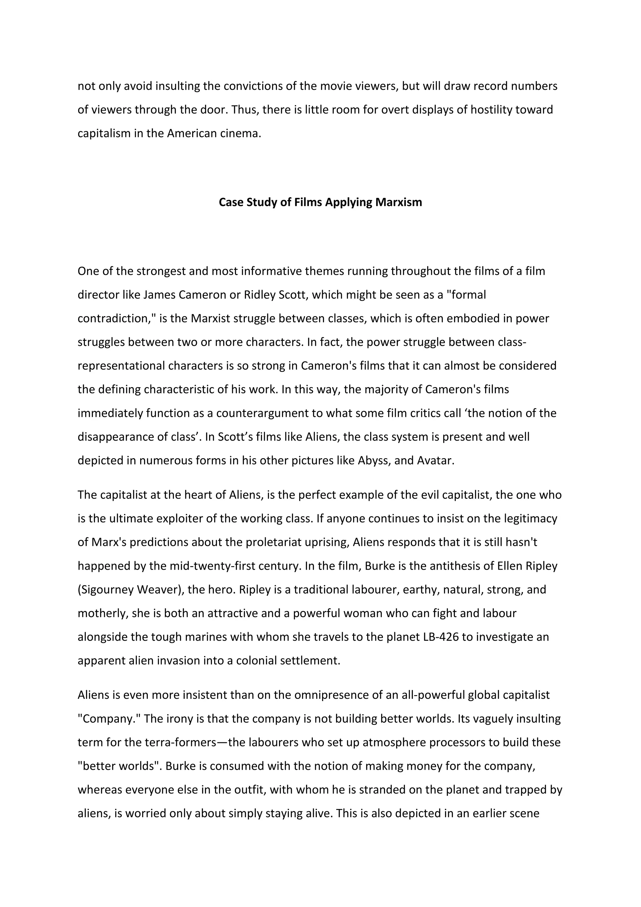 Marxist approach to film | PDF