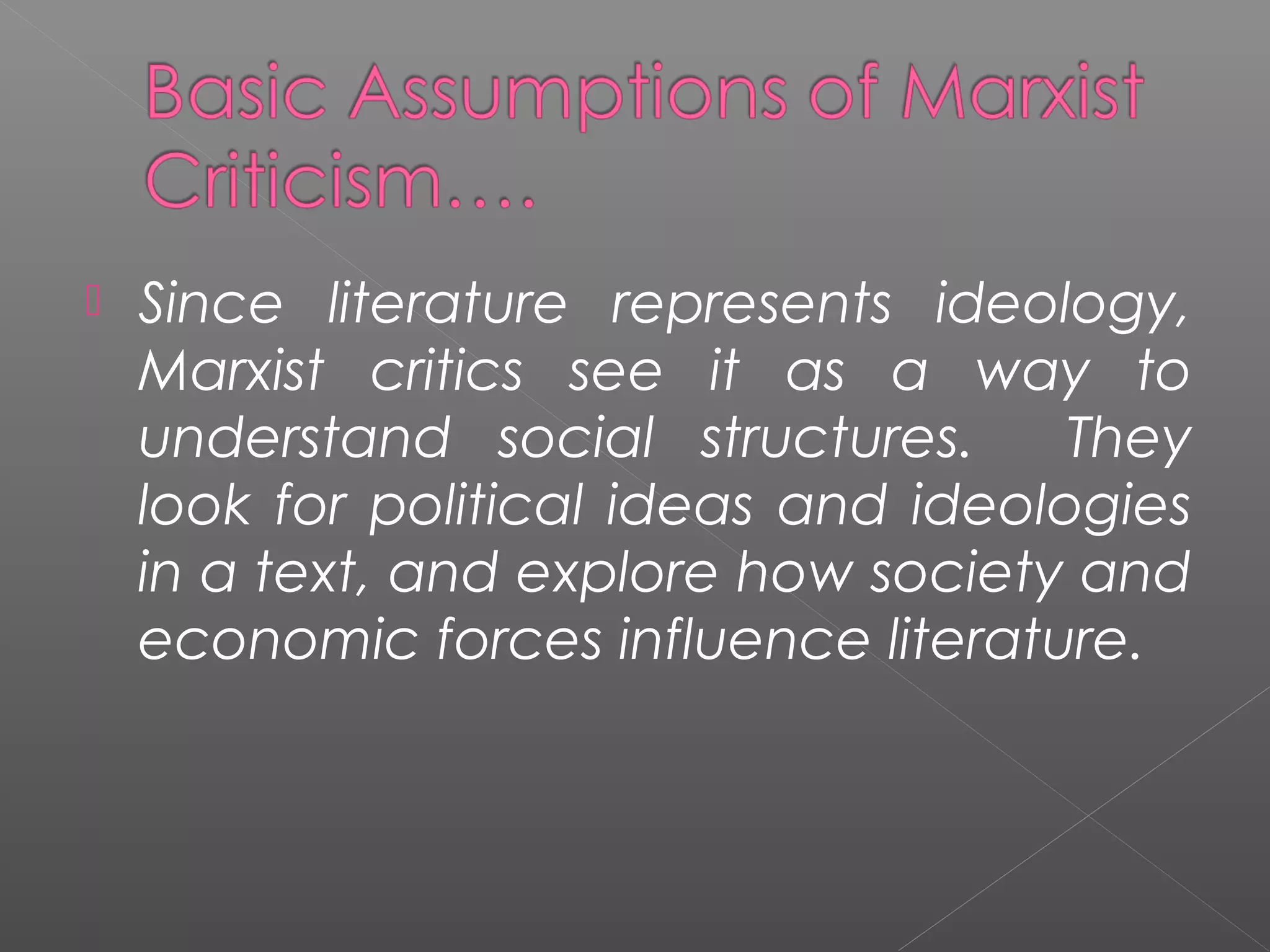 Marxist criticism | PPT