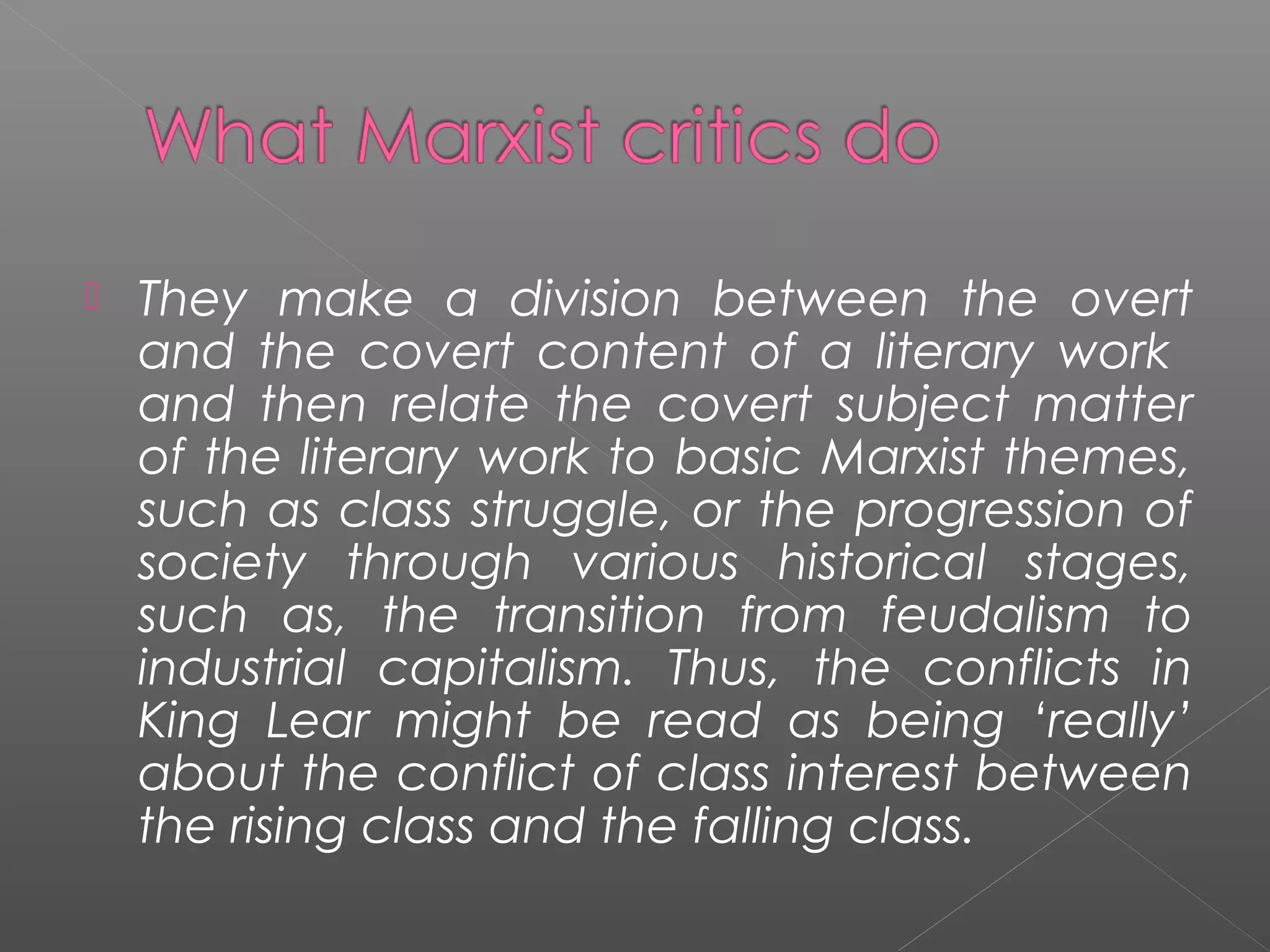 Marxist criticism | PPT