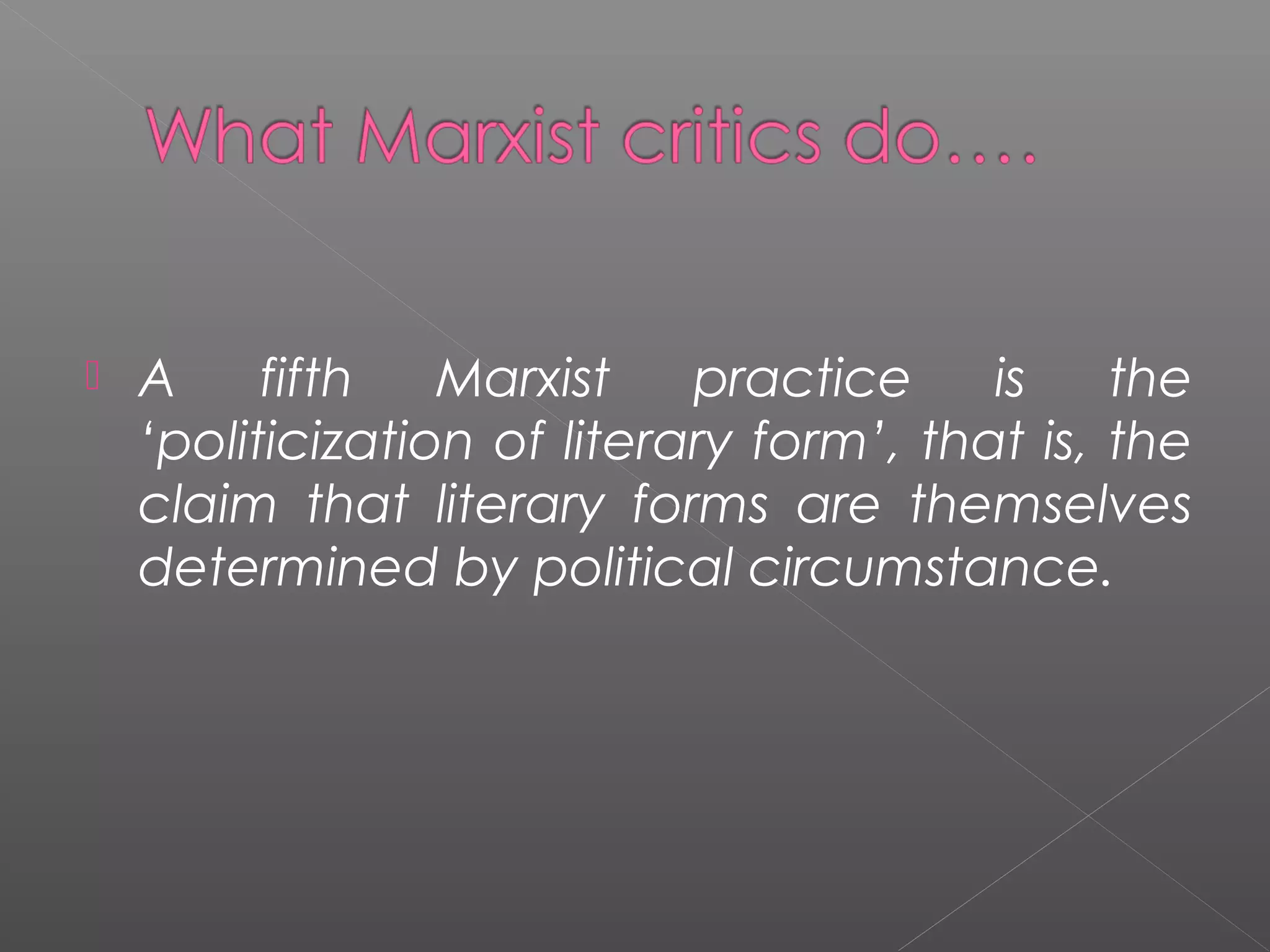 Marxist criticism | PPT