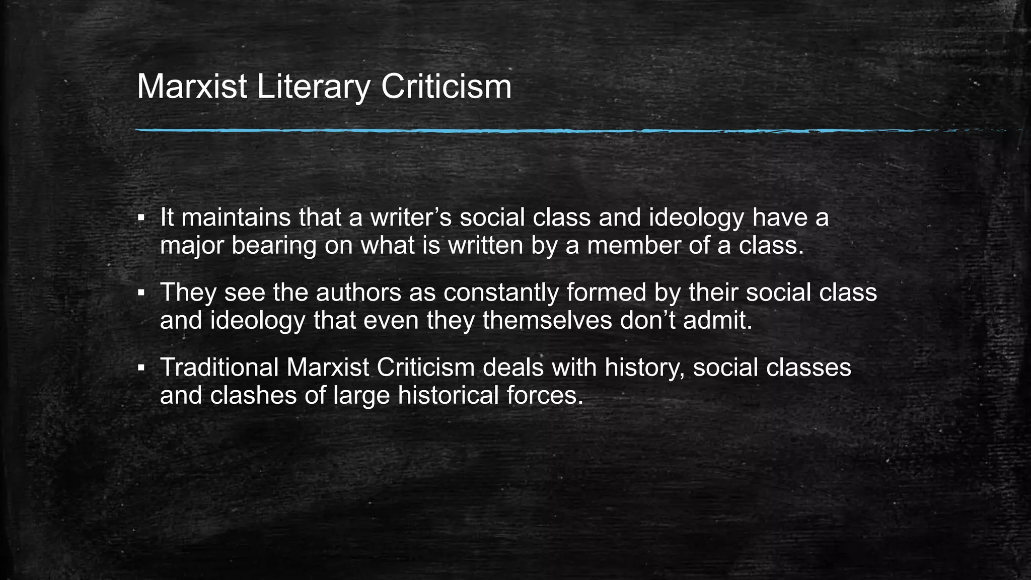 Marxist criticism | PPTX