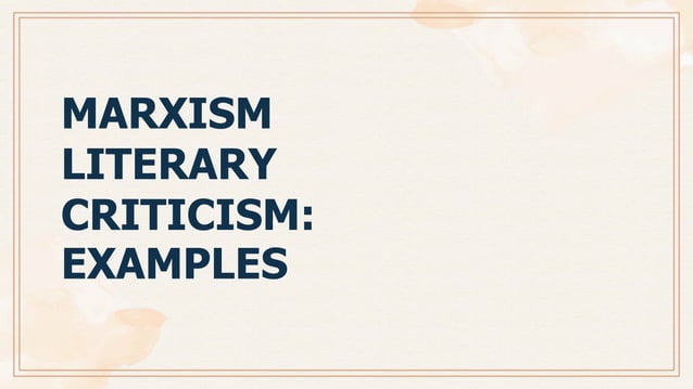 MARXIST CRITICISM - Literary Critism.pdf