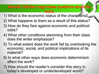 Marxist criticism presentation | PPTX