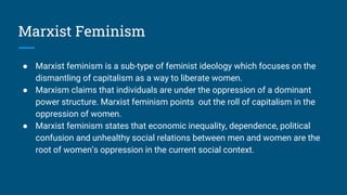 Marxist Feminism - An Analysis of Elaine Showalter’s idea of woman’s ...