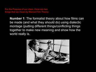 Marxist film theory pt 1 | PPTX