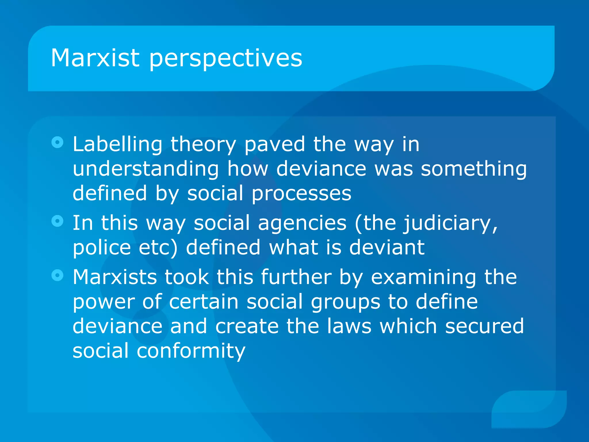 Marxist perspectives of crime | PPT