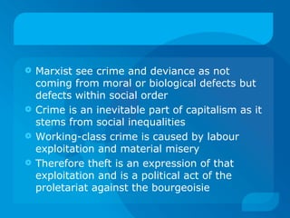 Marxist perspectives of crime | PPT