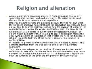 Marxist theories of religion | PPTX