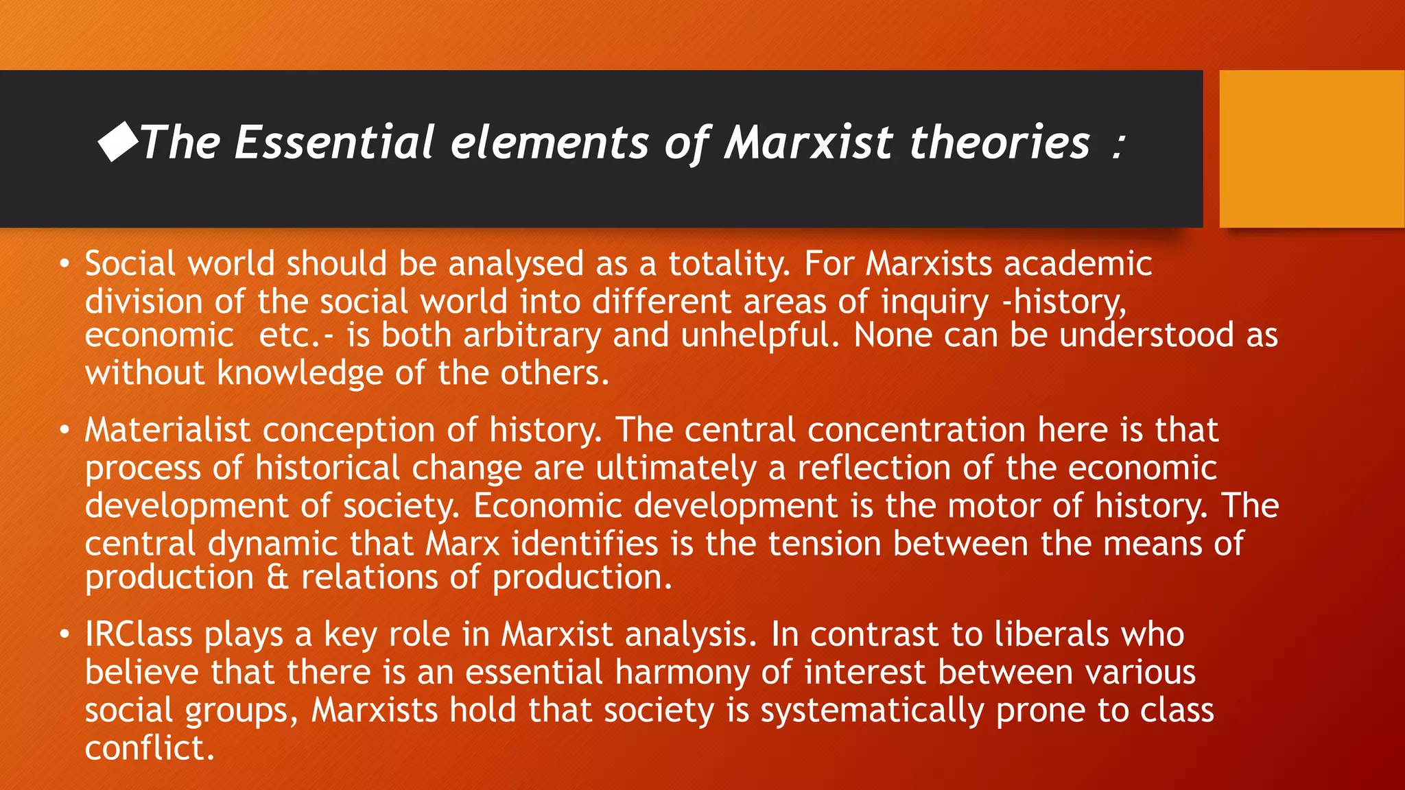 Marxist theory | PPTX
