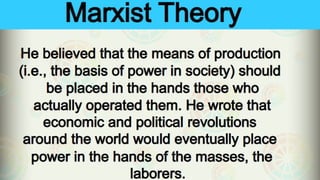 Marxist Theory Week 4.powerpoint present | PPTX