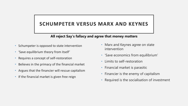 Marx, Keynes and Schumpeter | PPT