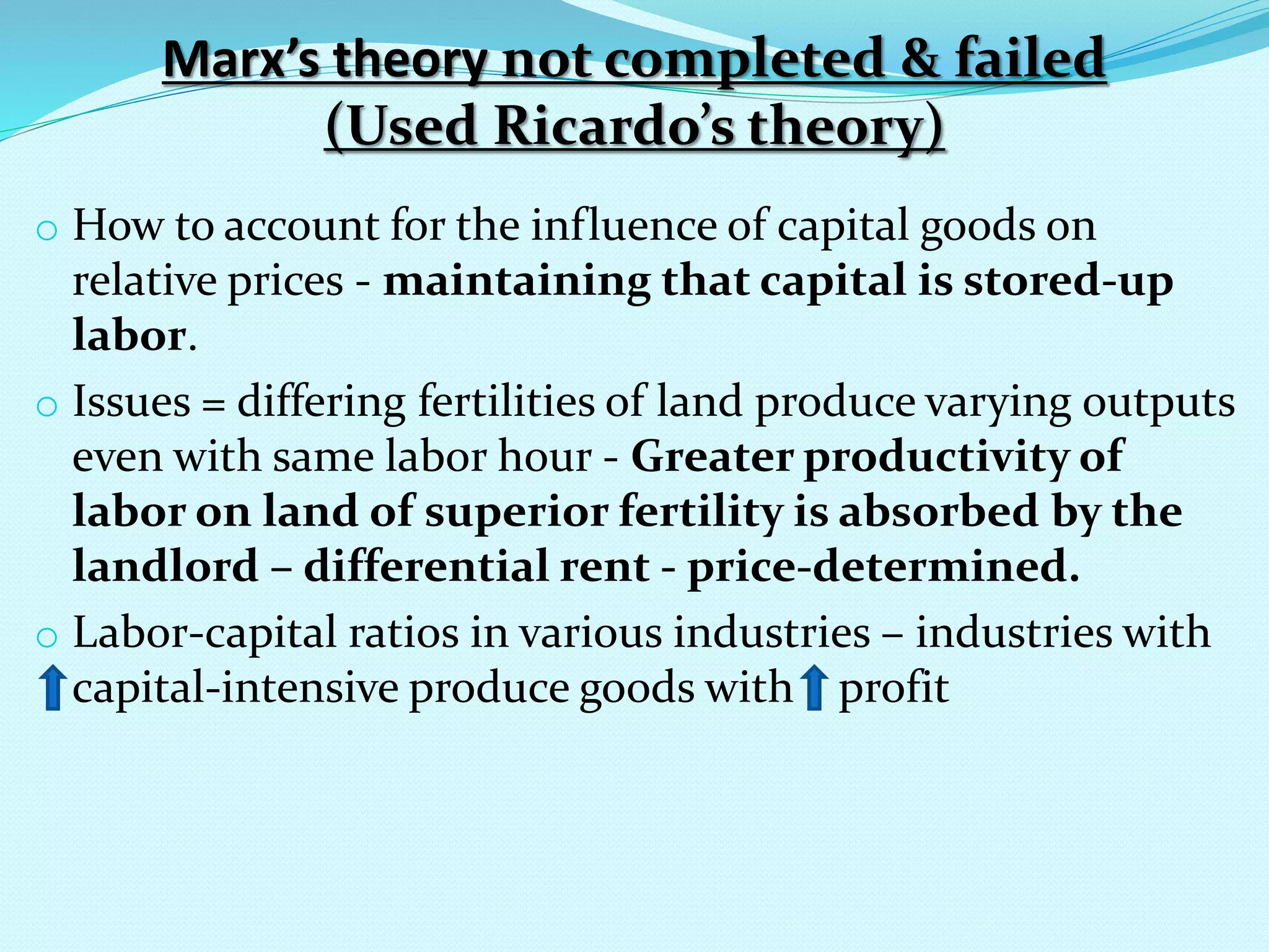 Marx’s economic theories | PPTX