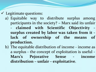 Marx’s economic theories | PPTX