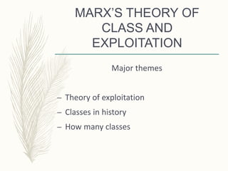 marx theory of class and exploitation.pptx