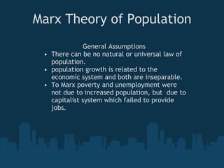 CAPE Sociology Marx theory of_population-1 | PPTX