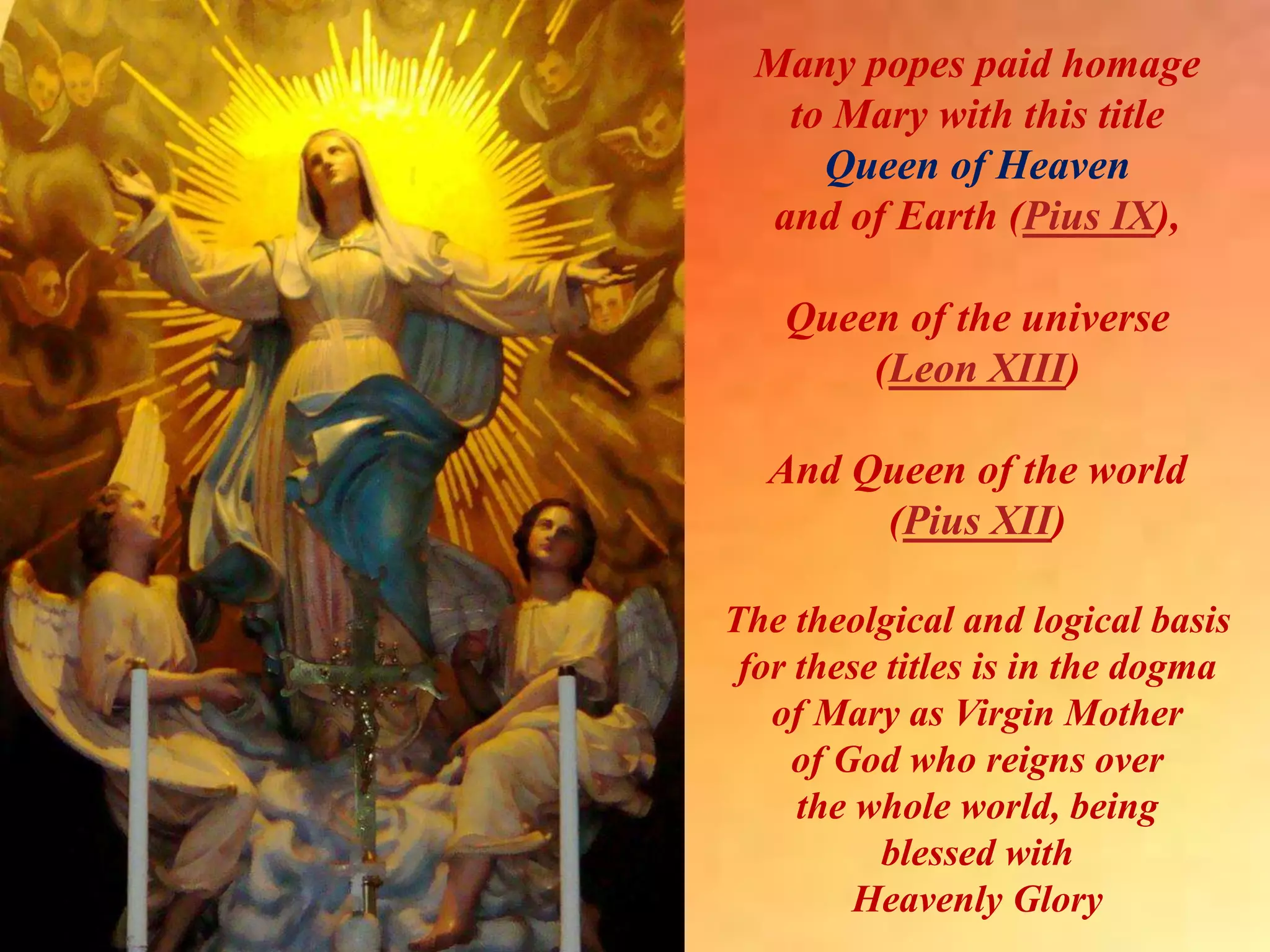 Mary doctrine & dogmas | PPTX