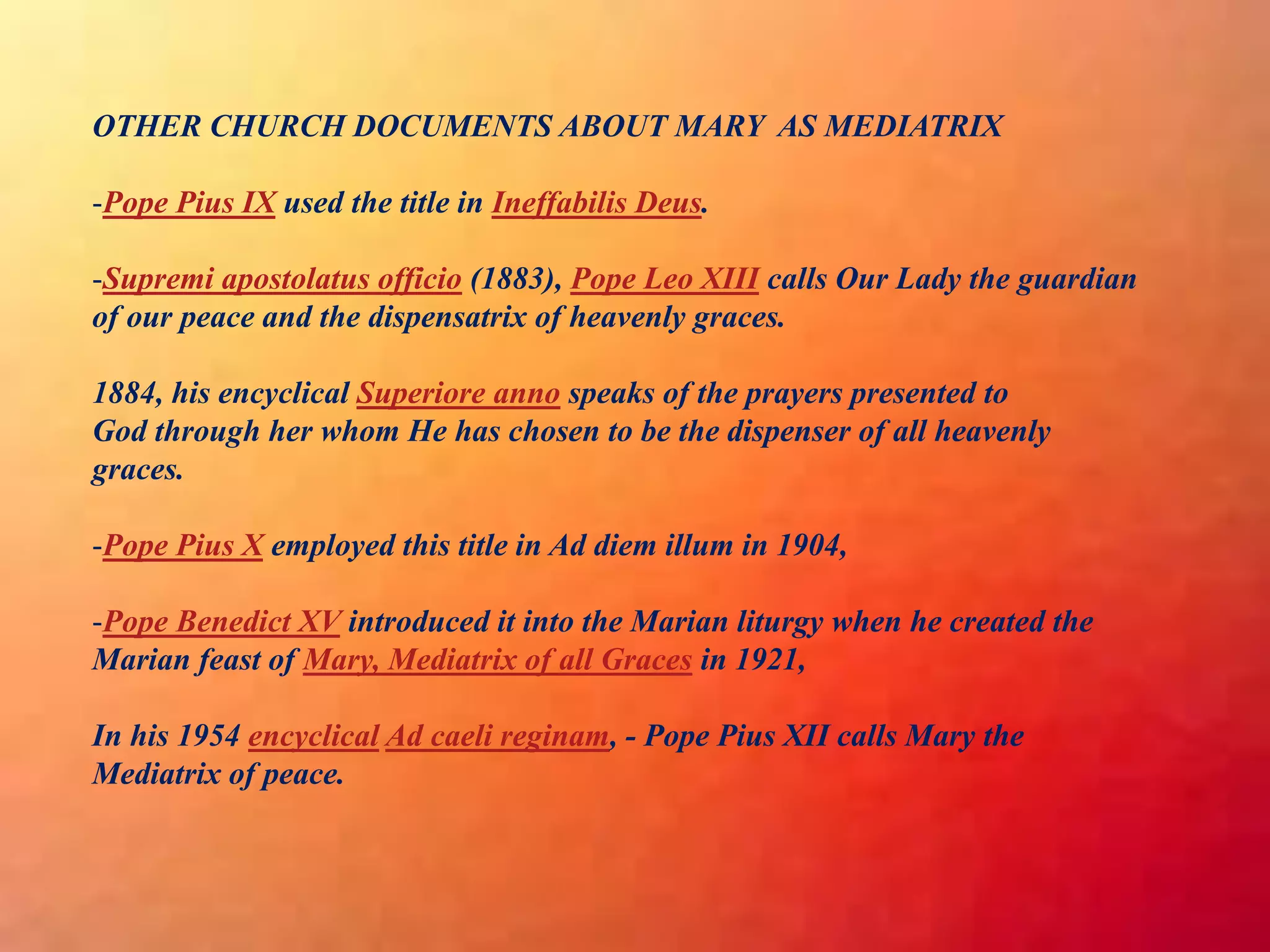 Mary doctrine & dogmas | PPTX