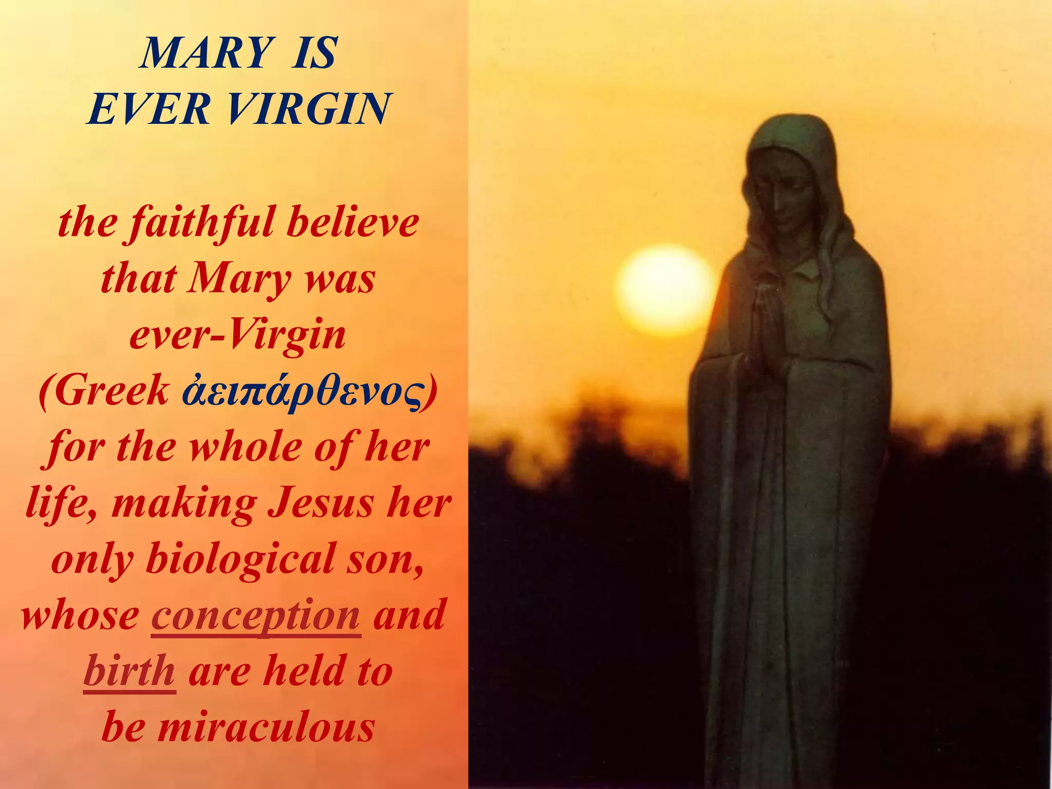 Mary doctrine & dogmas | PPTX