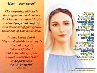 Mary doctrine & dogmas | PPTX