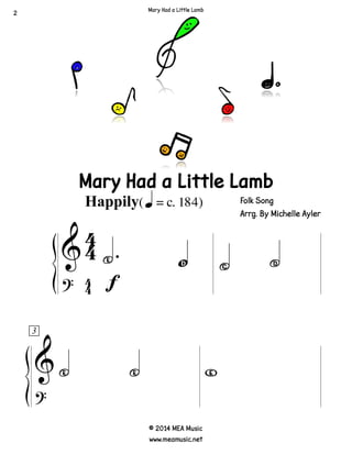 Mary Had a Little Lamb | PDF